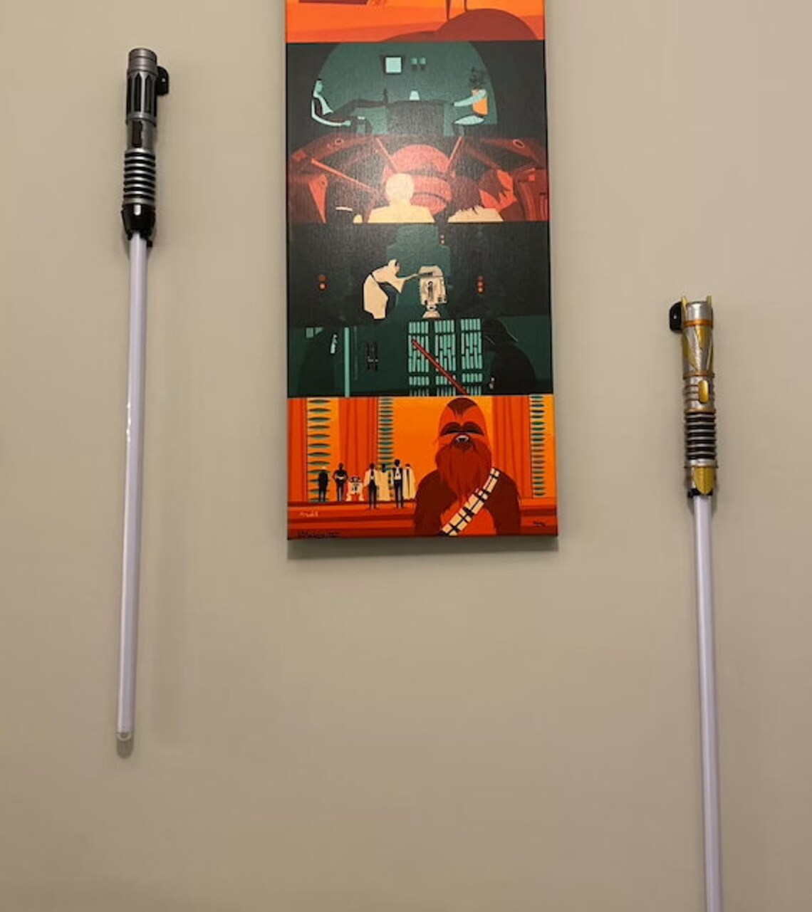 Star Wars Lightsaber Wall Mount - Etsy