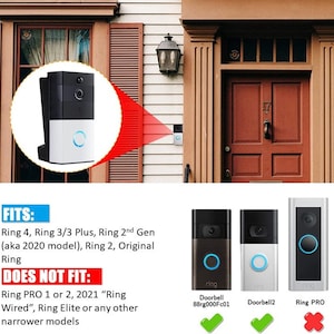 Vinyl Siding Mount Angle Adjustment Wedge for Original Ring, Ring 2 ...