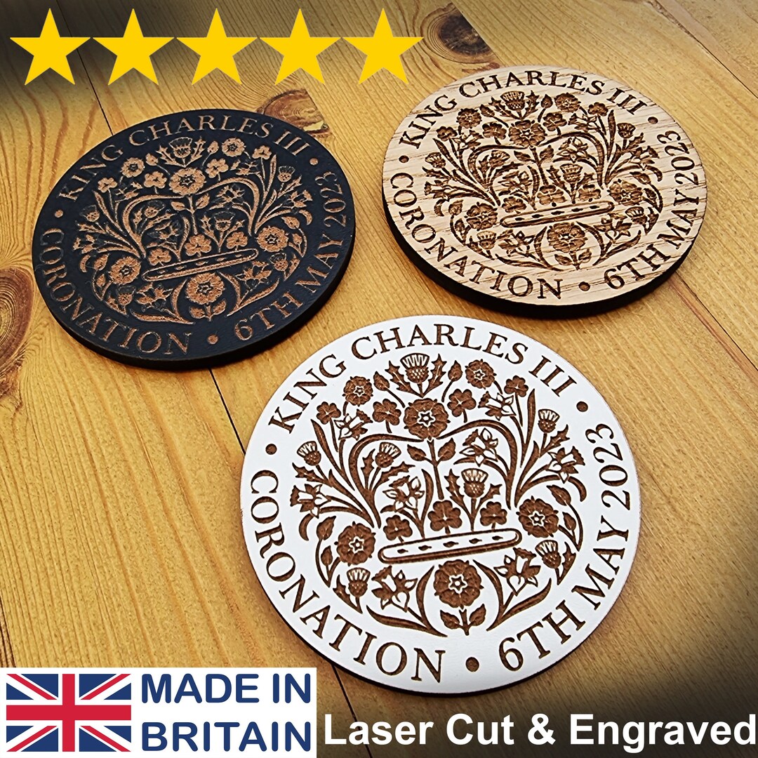 King Charles III FRIDGE Magnet Coronation Gift Made in UK Laser ...