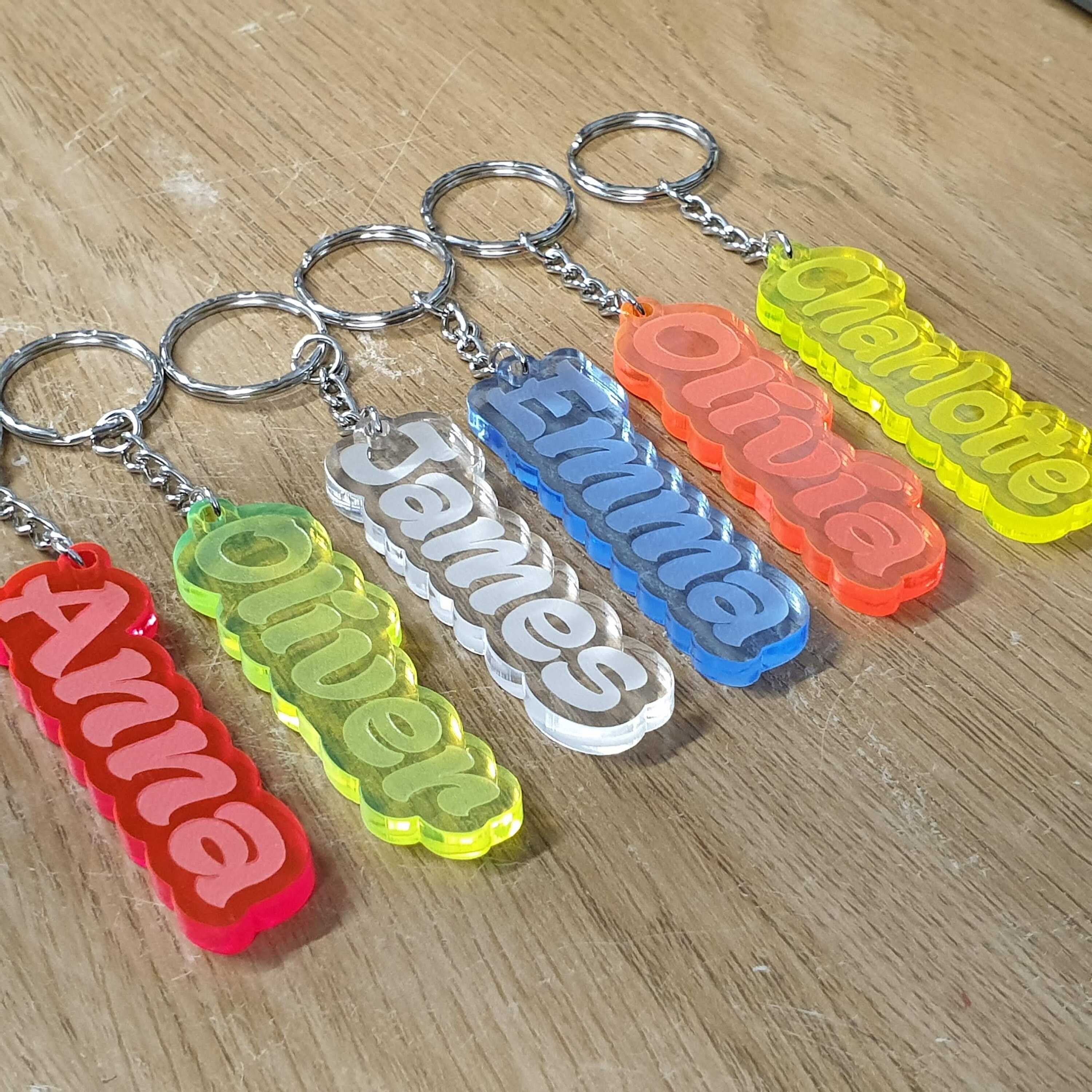 PERSONALISED Frozen KEYRING KEYCHAIN Gift Any Name School | Etsy