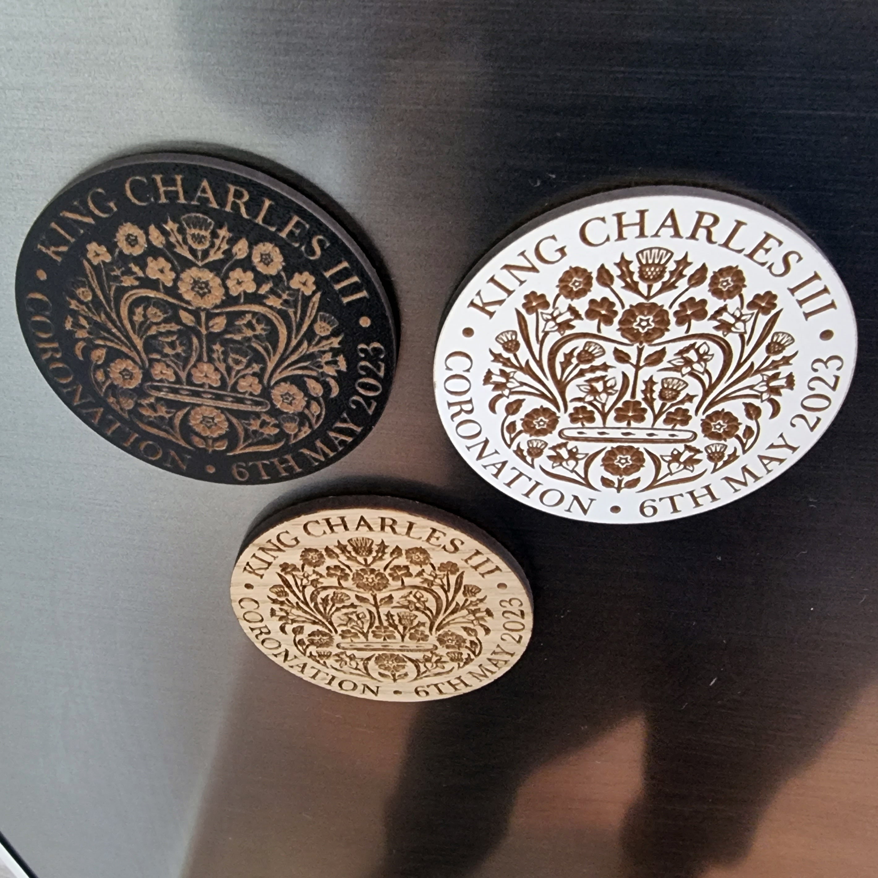 King Charles III FRIDGE Magnet Coronation Gift Made in UK Laser ...