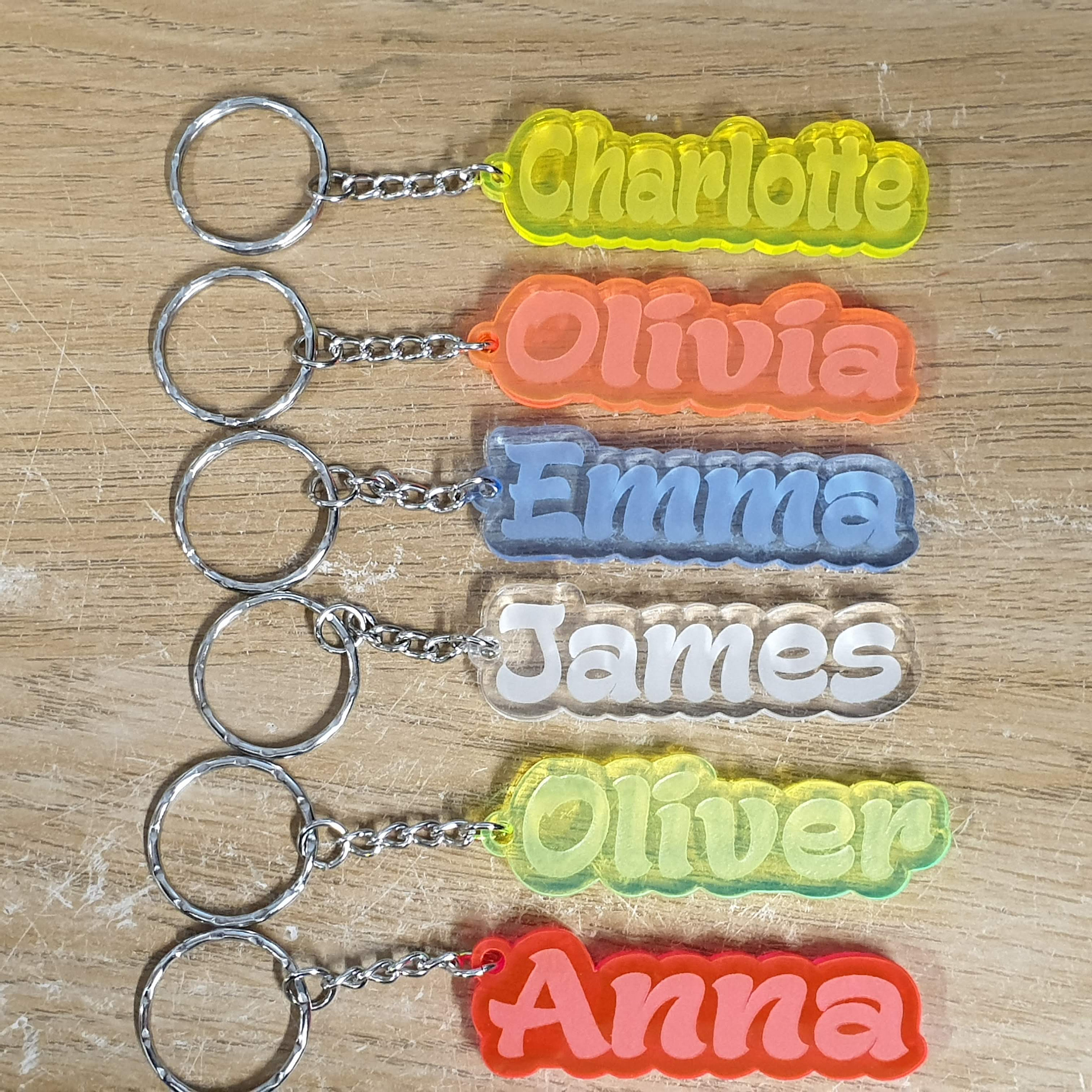 PERSONALISED Frozen KEYRING KEYCHAIN Gift Any Name School | Etsy