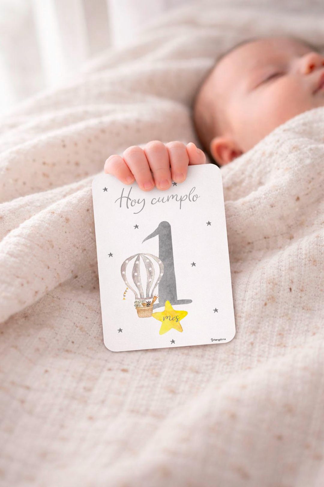 Spanish Baby Milestone Cards, Hand-painted Watercolor Keepsake for Baby ...