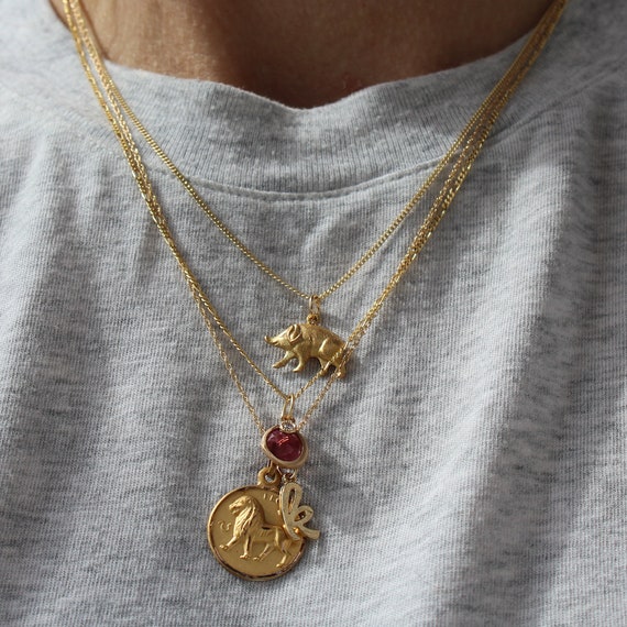 14k Gold Cursive Letter K Initial Pendant Gem