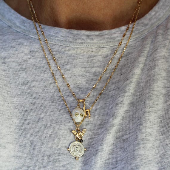 14k Gold Anchor Link Chain Necklace - Gem