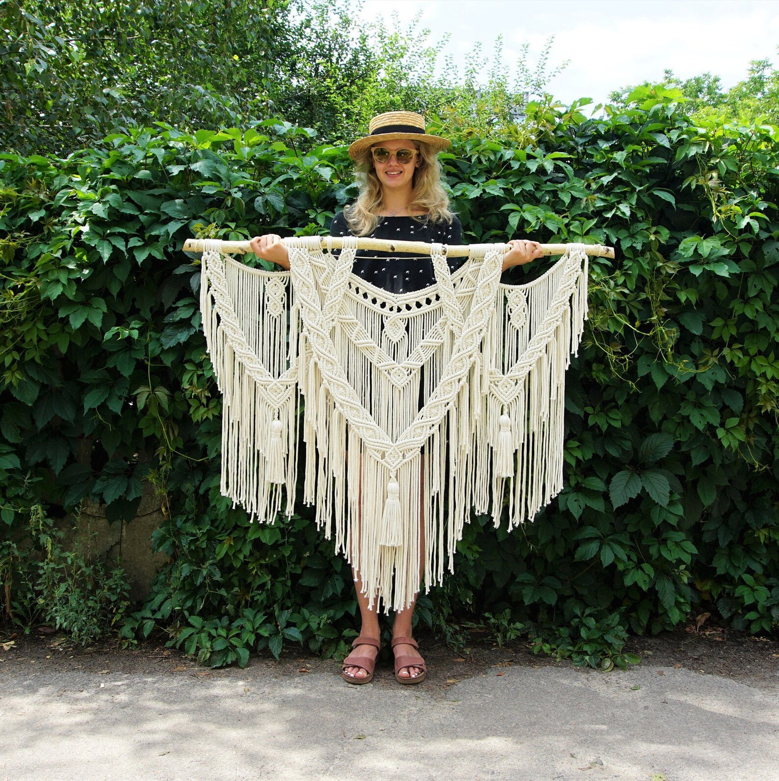 Extra large Macrame Wall Hanging with tassels Large Macrame | Etsy