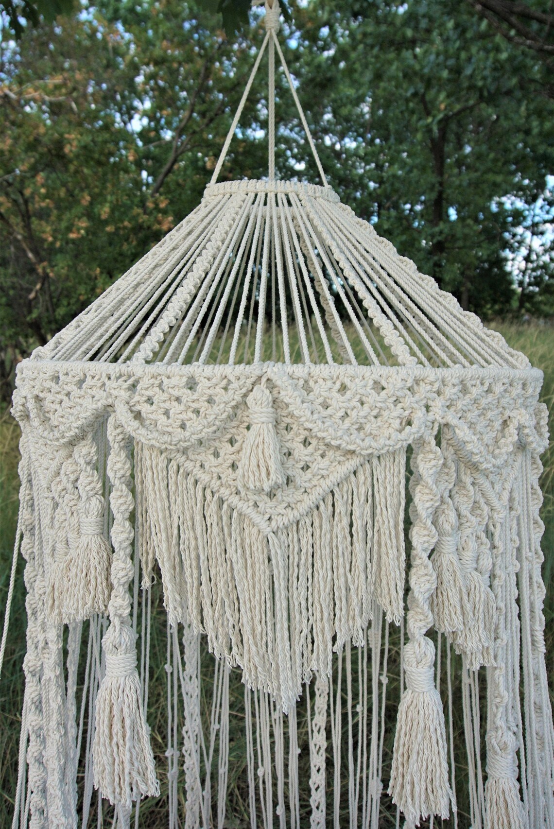 Boho macrame wedding tent Macramé Canopy Hanging Tent | Etsy