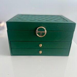 Jewelry Box, Green Jewelry Box, Black Jewelry Box, Jewelry Valet, Gift ...