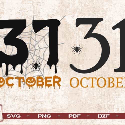 Halloween Svg October 31st Svg October 31 Svg Farmhouse - Etsy