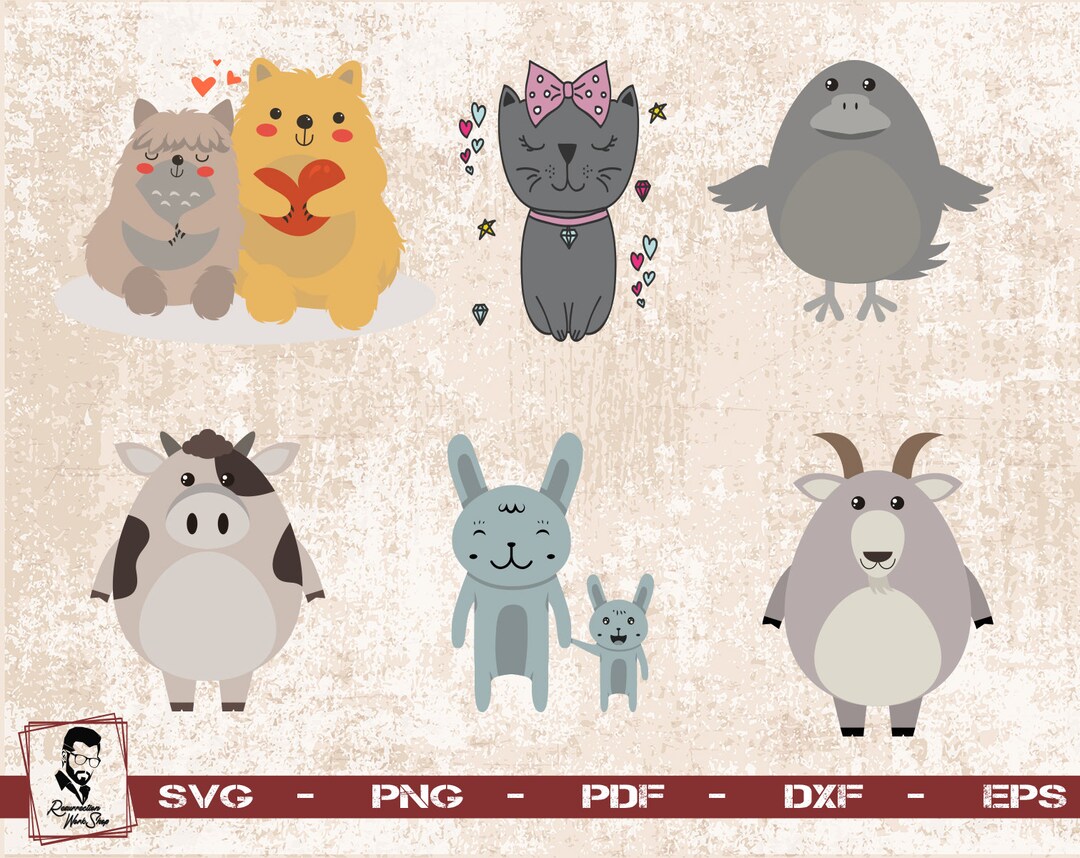 Cute Baby Animal Silhouette