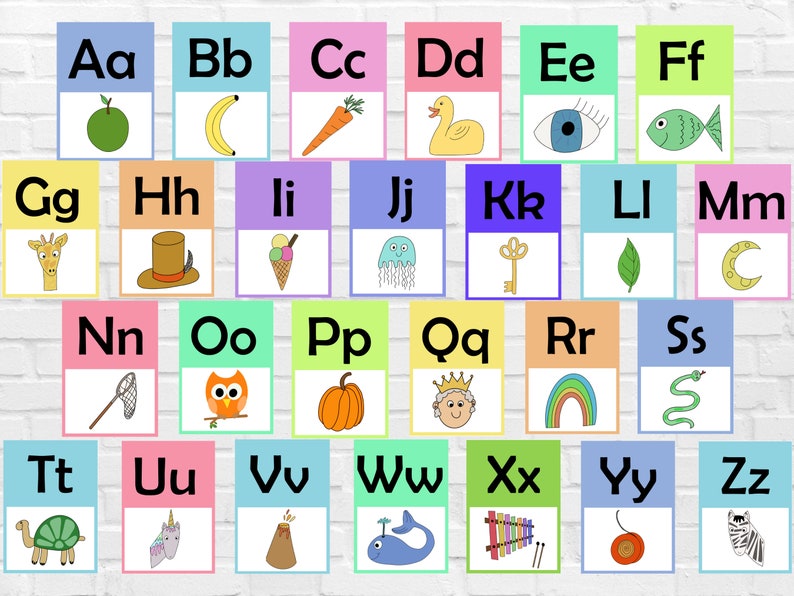 Alphabet Classroom Display Posters - Etsy