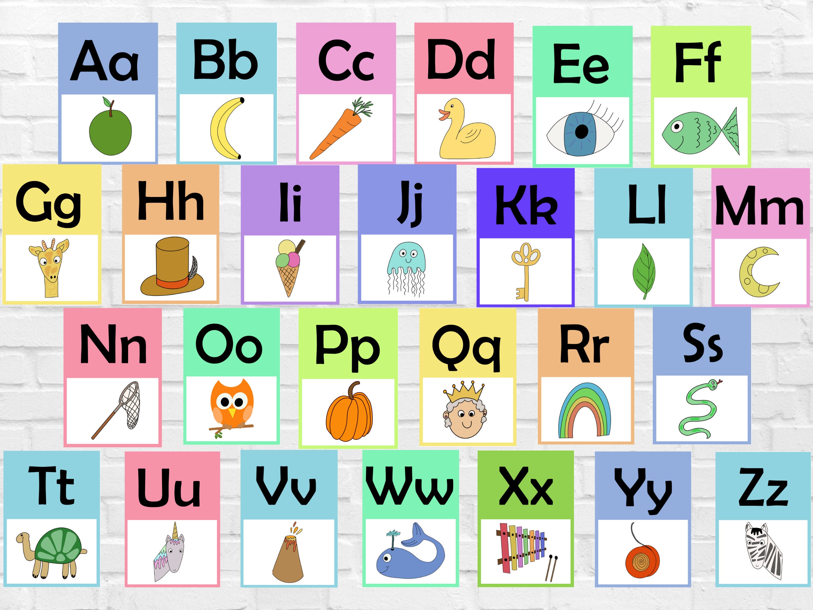 Alphabet Classroom Display Posters - Etsy