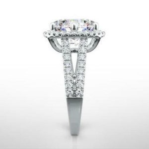 Diamond Engagement Ring 3.00 CT 14K White Gold, Annevrsary Wedding Ring ...