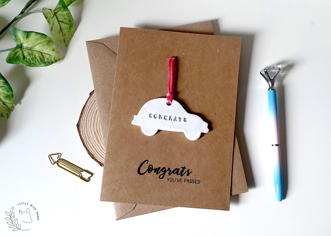 New Driver Card, Driving Test Pass Card, New Driver Ornament, New Car ...