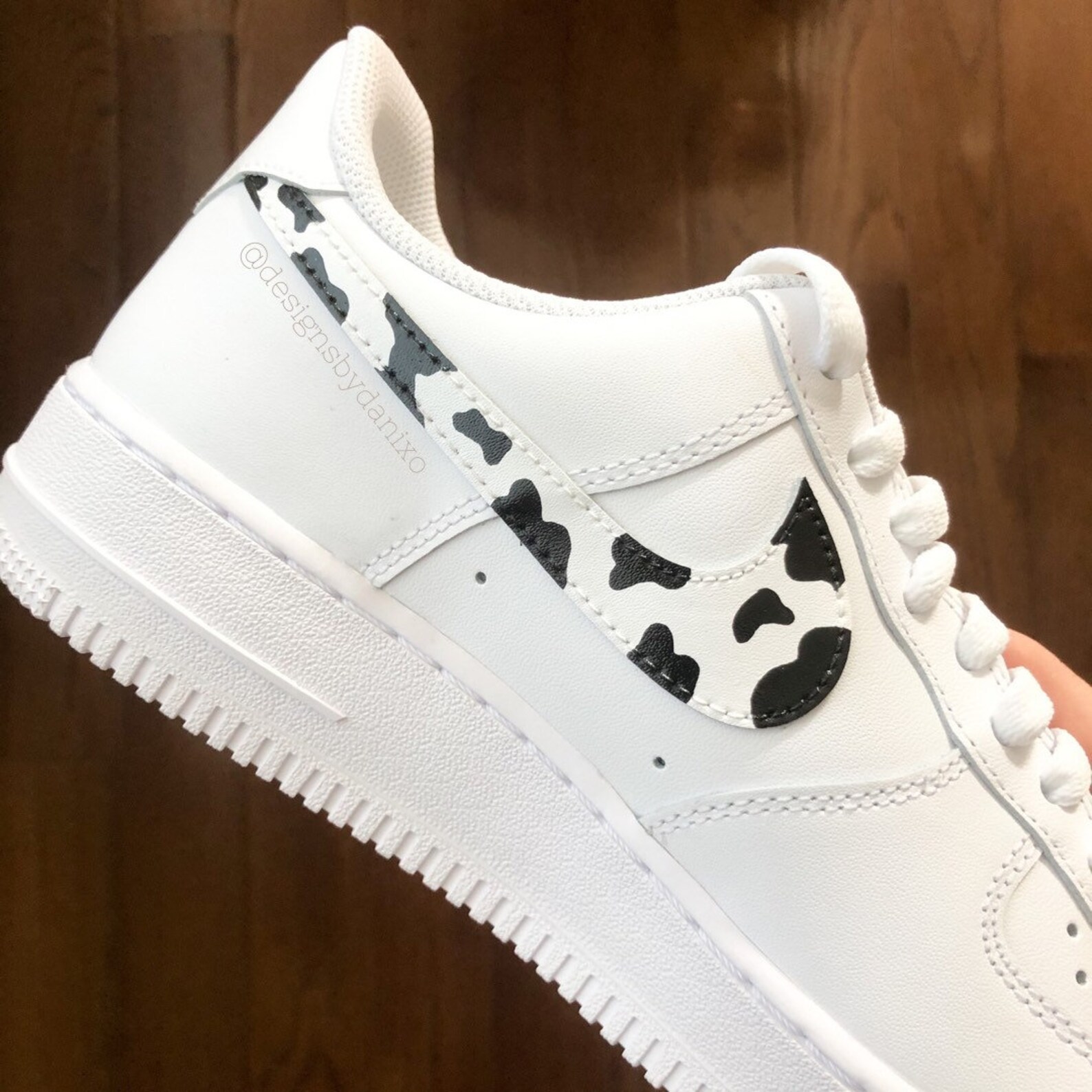Cow Print Custom Air Force Ones | Etsy