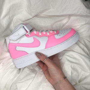 Custom Color Block Mid Air Force Ones - Etsy