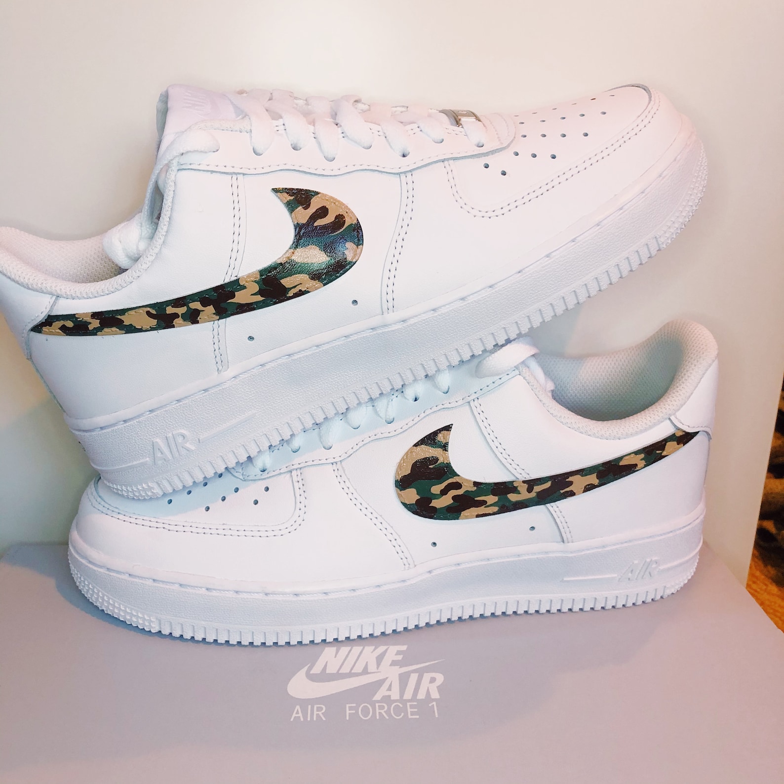 Camo Custom Air Force Ones - Etsy