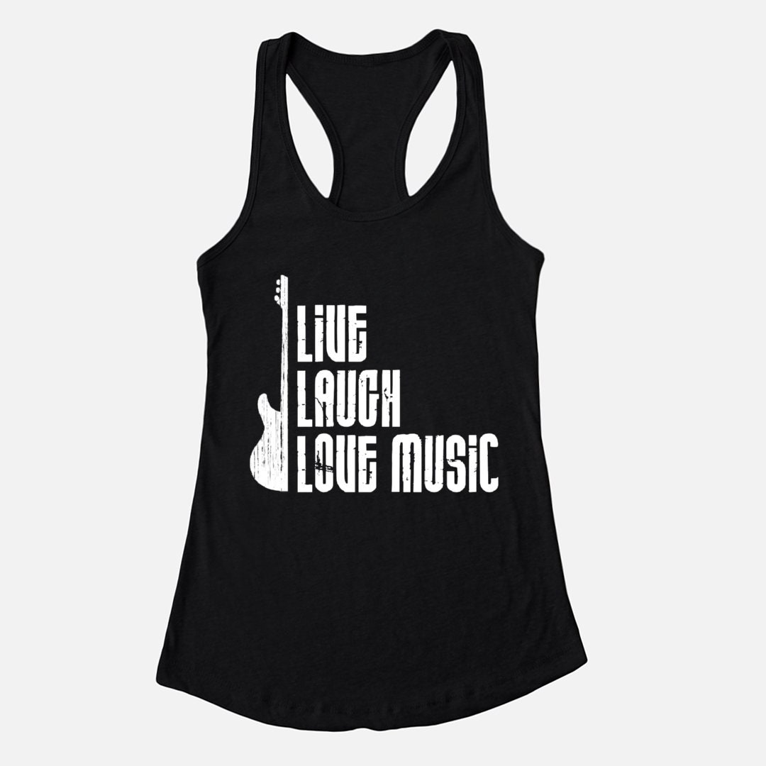 Live Laugh Love Music Racerback Tank - Etsy.de