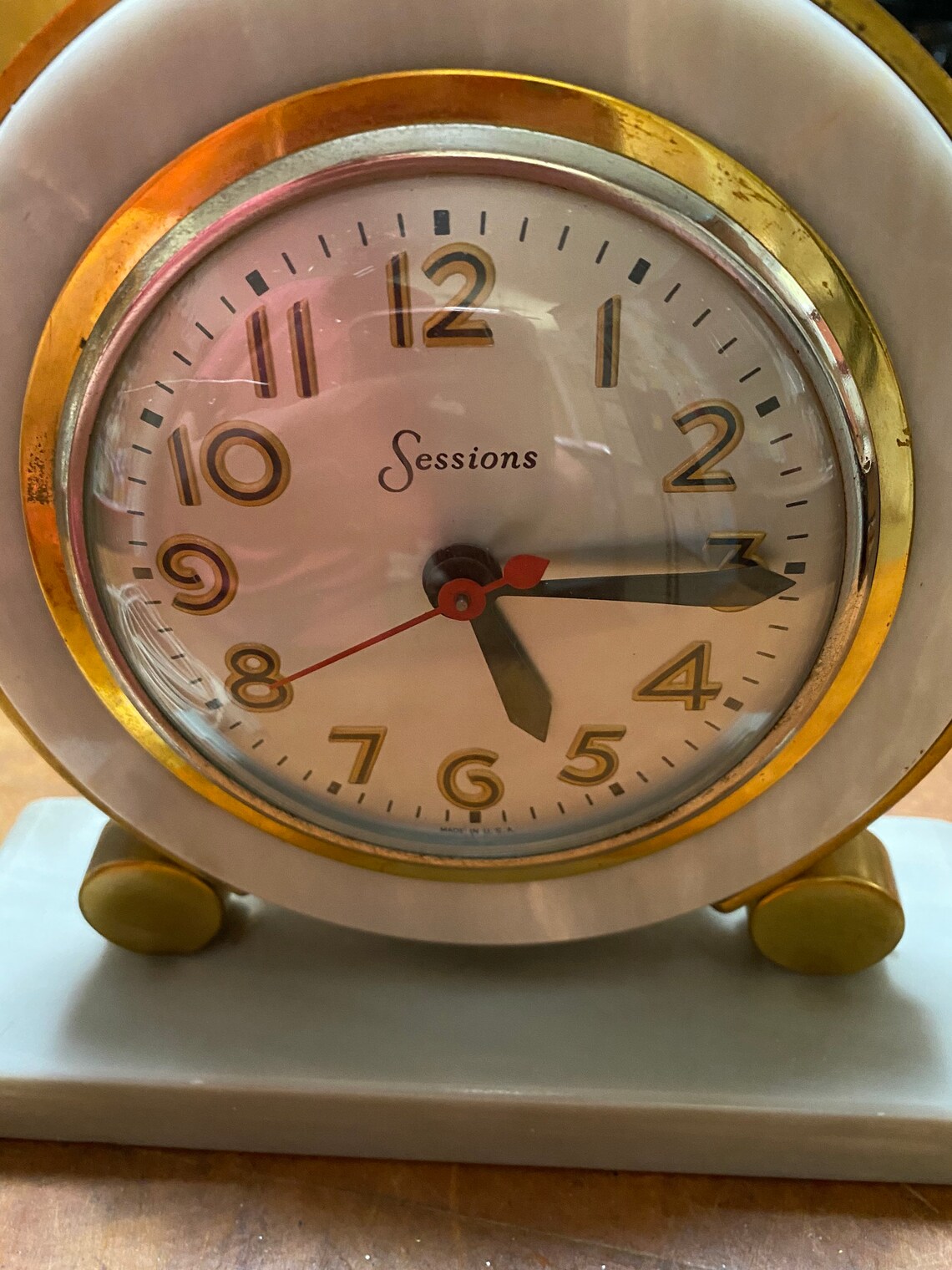 Vintage Sessions Art Deco Onyx clock | Etsy