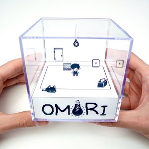 Omori White Space Cube - DIY Diorama Cube Papercraft Shadowbox - Omori ...