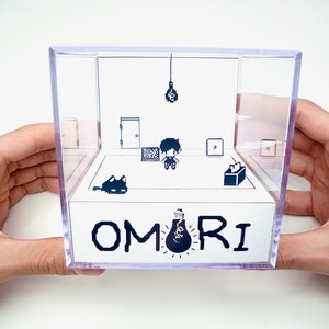 Omori White Space Cube - DIY Diorama Cube Papercraft Shadowbox - Omori ...