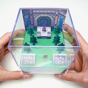 Zelda Ocarina of Time Cube - DIY Diorama Cube Papercraft Shadowbox ...
