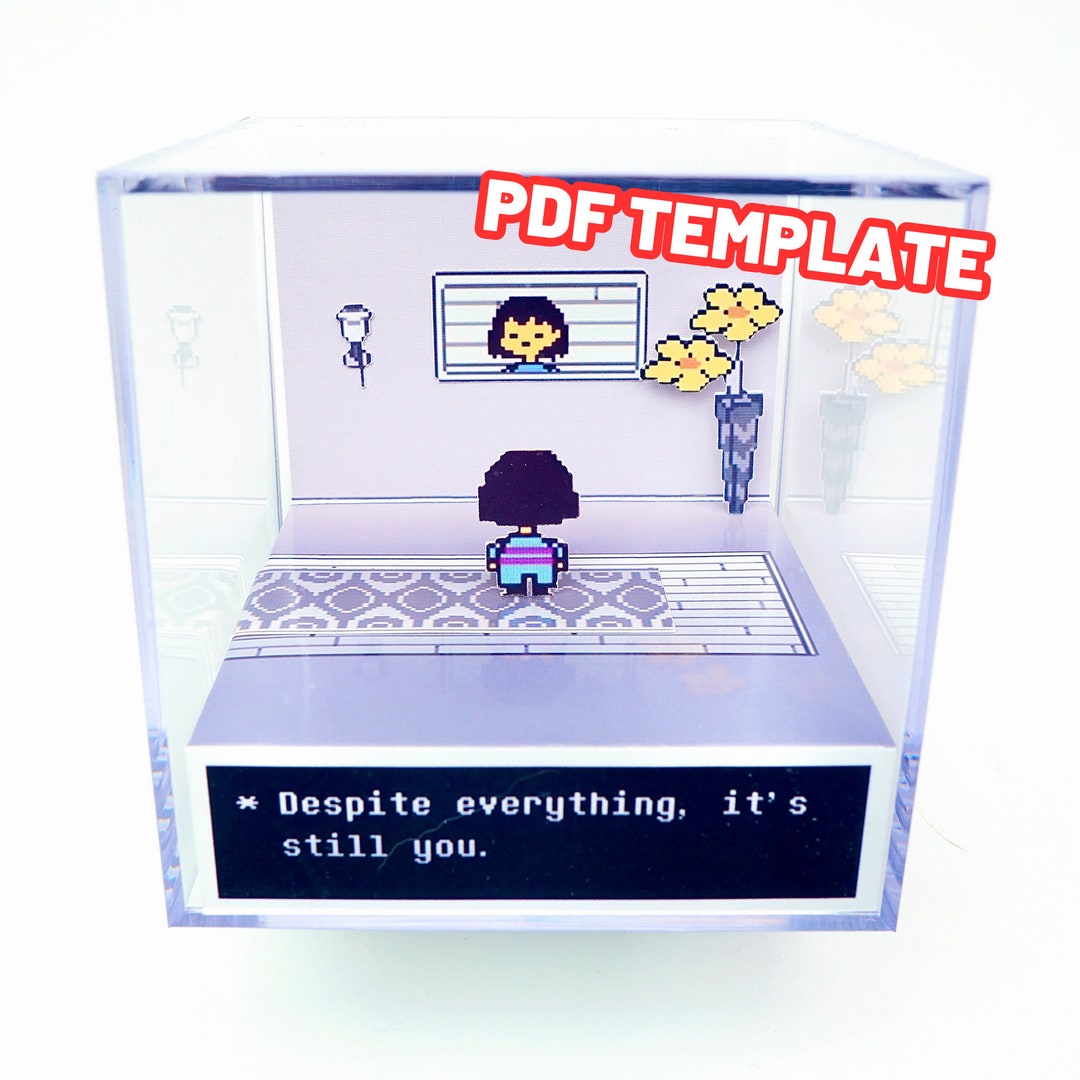 Undertale Despite Everything Its Still You - DIY Diorama Cube ...