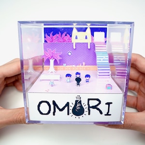 Omori Neighbors Room Diorama Cube DIY Papercraft Shadowbox Omori Retro ...