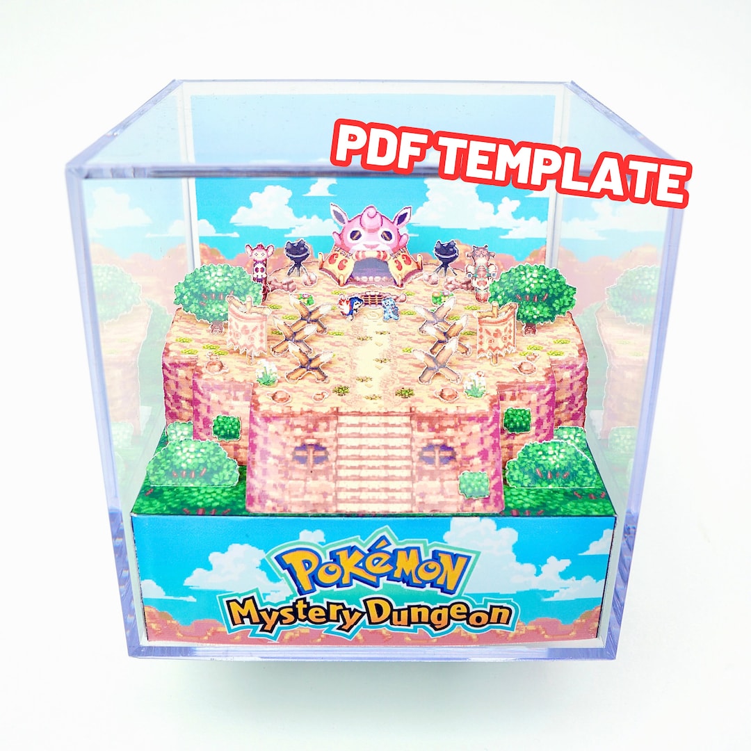 Pokemon Mystery Dungeon Wigglytuff Guild Diorama Cube - DIY Papercraft ...