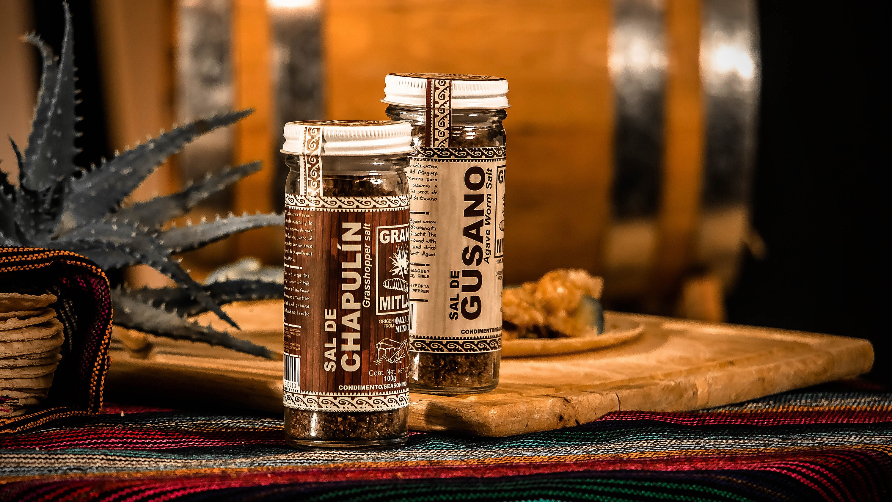 Mezcal and Salt Kit for the Mezcal Lovers Gusano and Chapulin Salt 100 ...