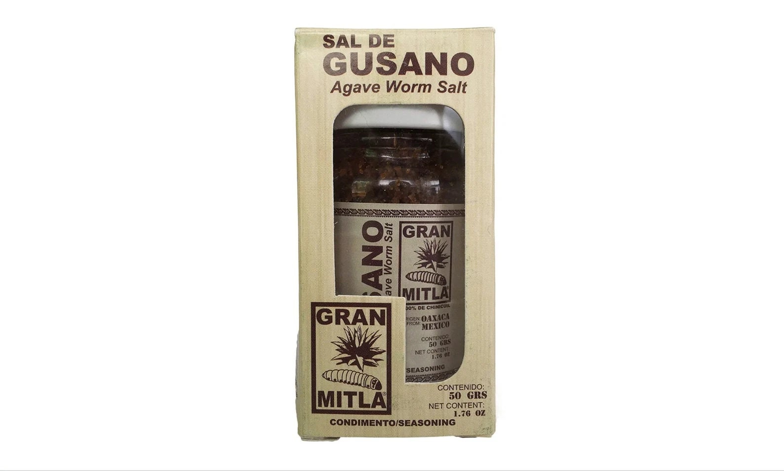 Sal De Gusano (agave Worm Salt, 100% Chinicuil) 50 Gram Jar - Etsy