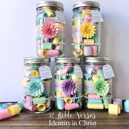 Identity in Christ Jar/52 Bible - Etsy