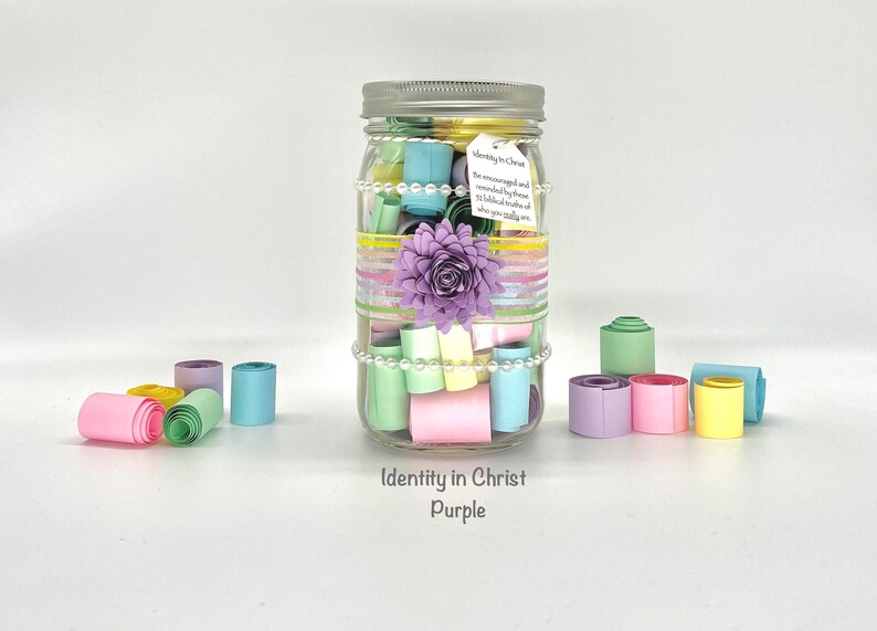 Identity in Christ Jar/52 Bible - Etsy