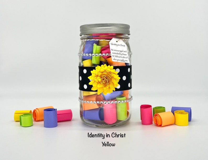 Identity in Christ Jar: 52 NIV Bible Passages, Devotional Gift - Etsy