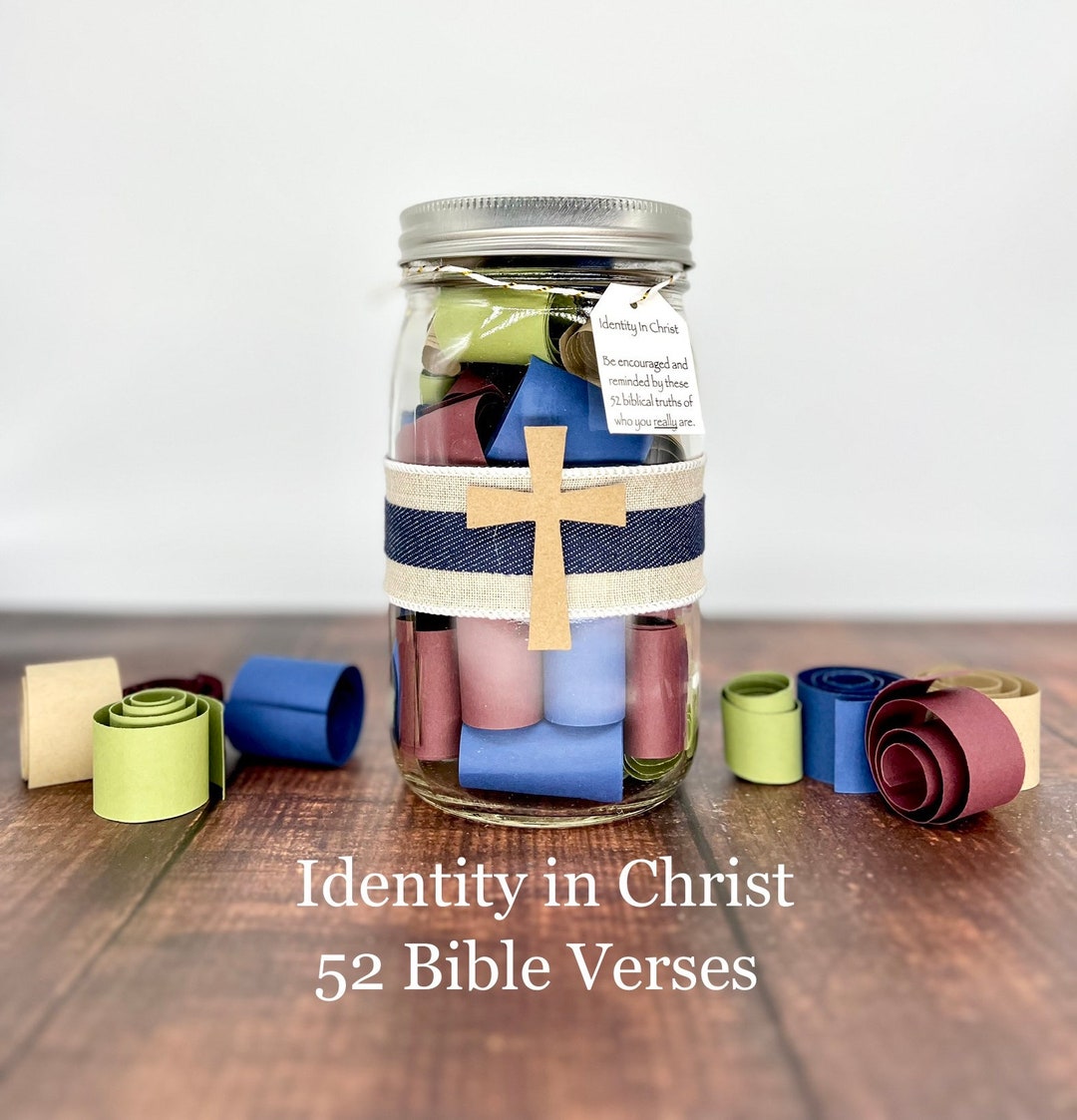 Identity in Christ Jar/bible Verses/devotional/scripture/prayer/faith ...