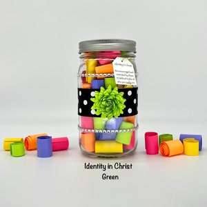 Identity in Christ Jar: 52 NIV Bible Passages, Devotional Gift - Etsy