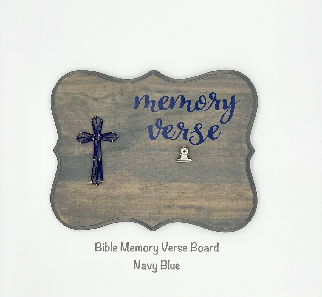 Bible Memory Verse Boards/scripture Memory Verse Board/awana/bsf ...