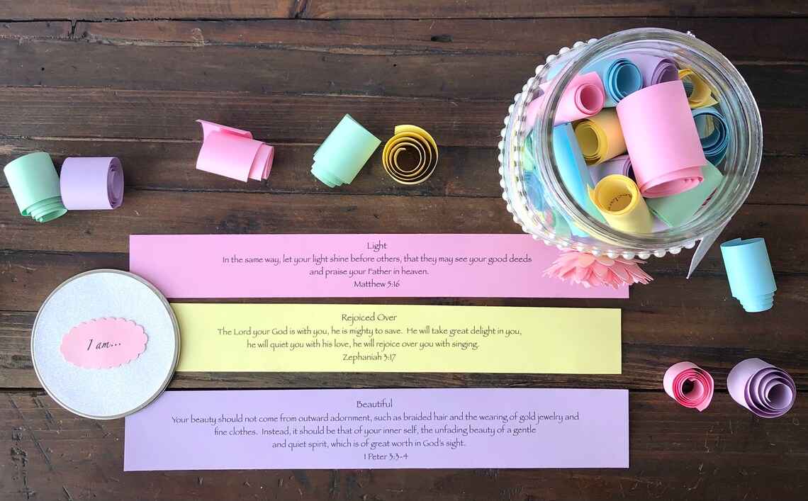 Identity in Christ Jar/52 Bible - Etsy