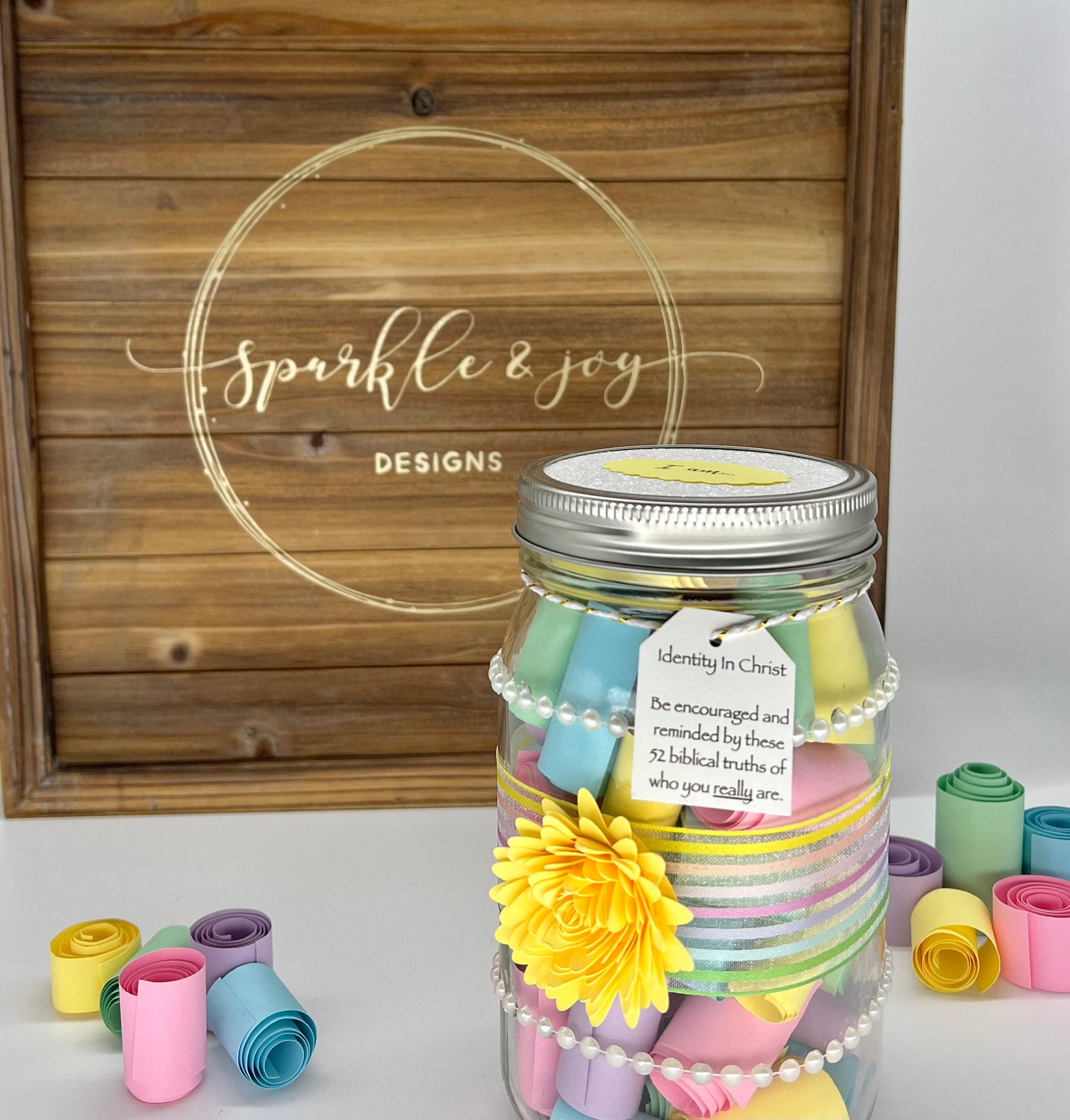 Identity in Christ Jar/52 Bible - Etsy