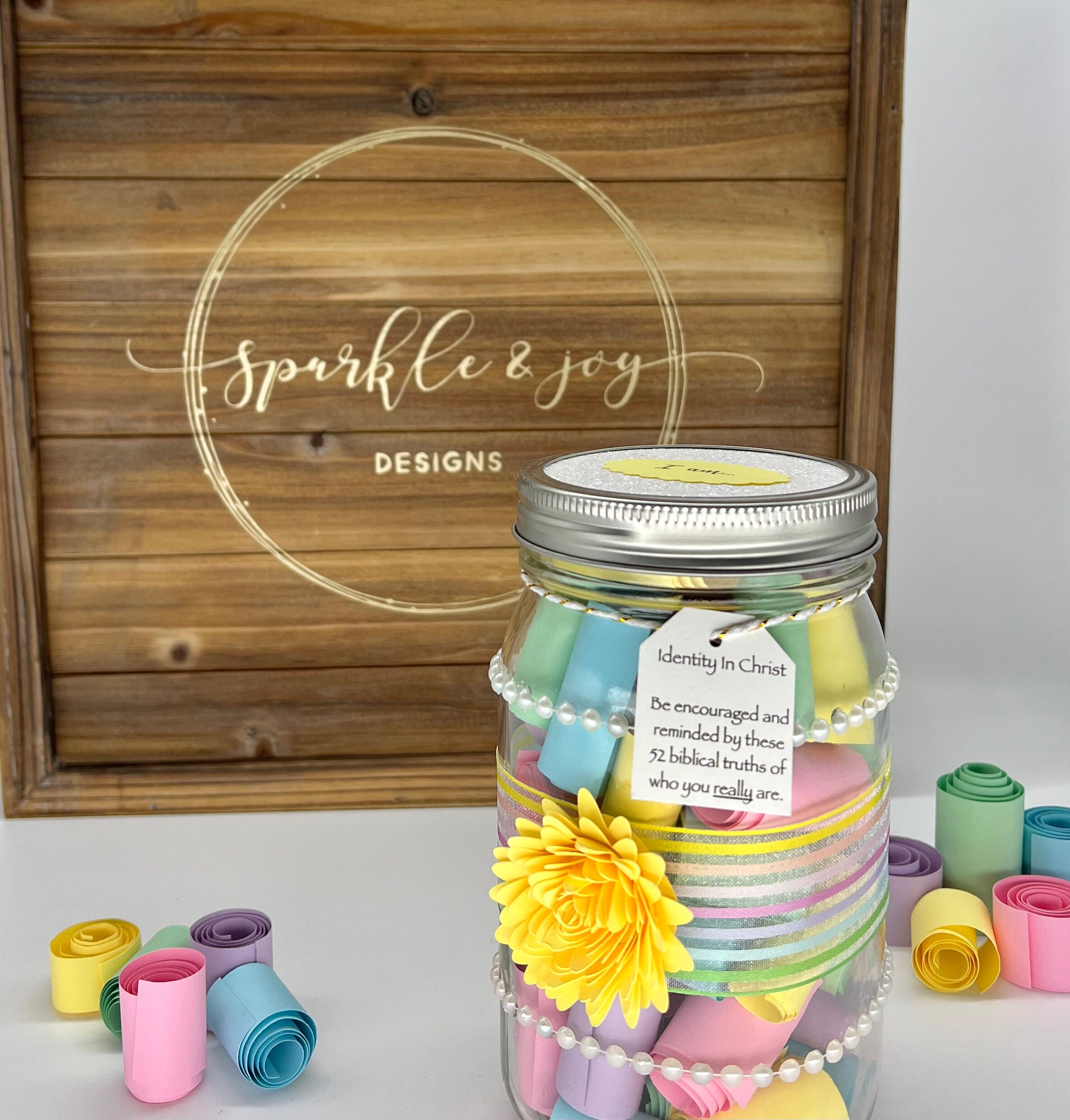 Identity in Christ Jar: 52 NIV Bible Passages, Devotional Gift - Etsy
