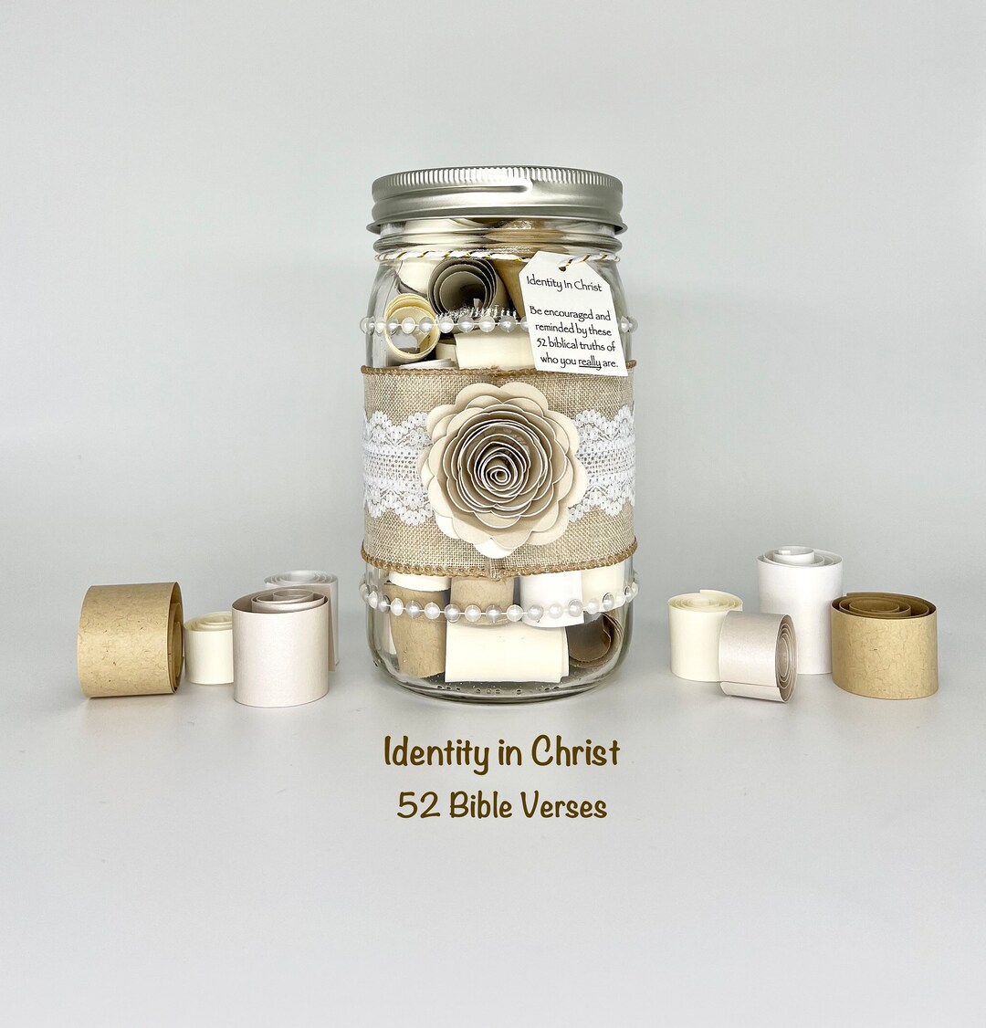 Identity in Christ Jar/bible - Etsy