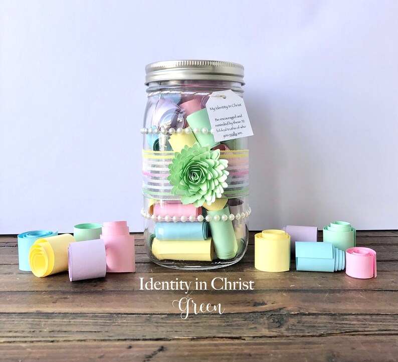 Identity in Christ Jar/52 Bible - Etsy