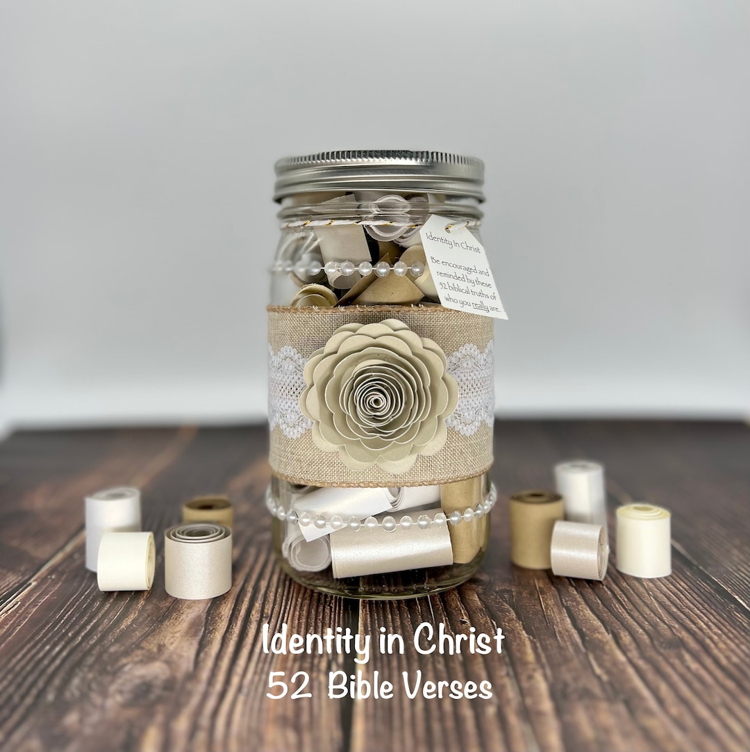 Identity in Christ Jar/bible Verses/devotional/scripture/prayer/faith ...