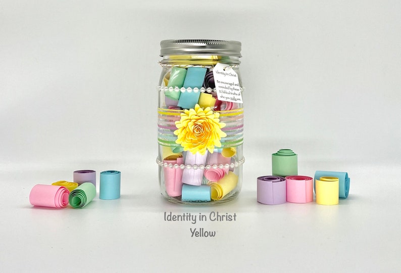 Identity in Christ Jar/52 Bible - Etsy