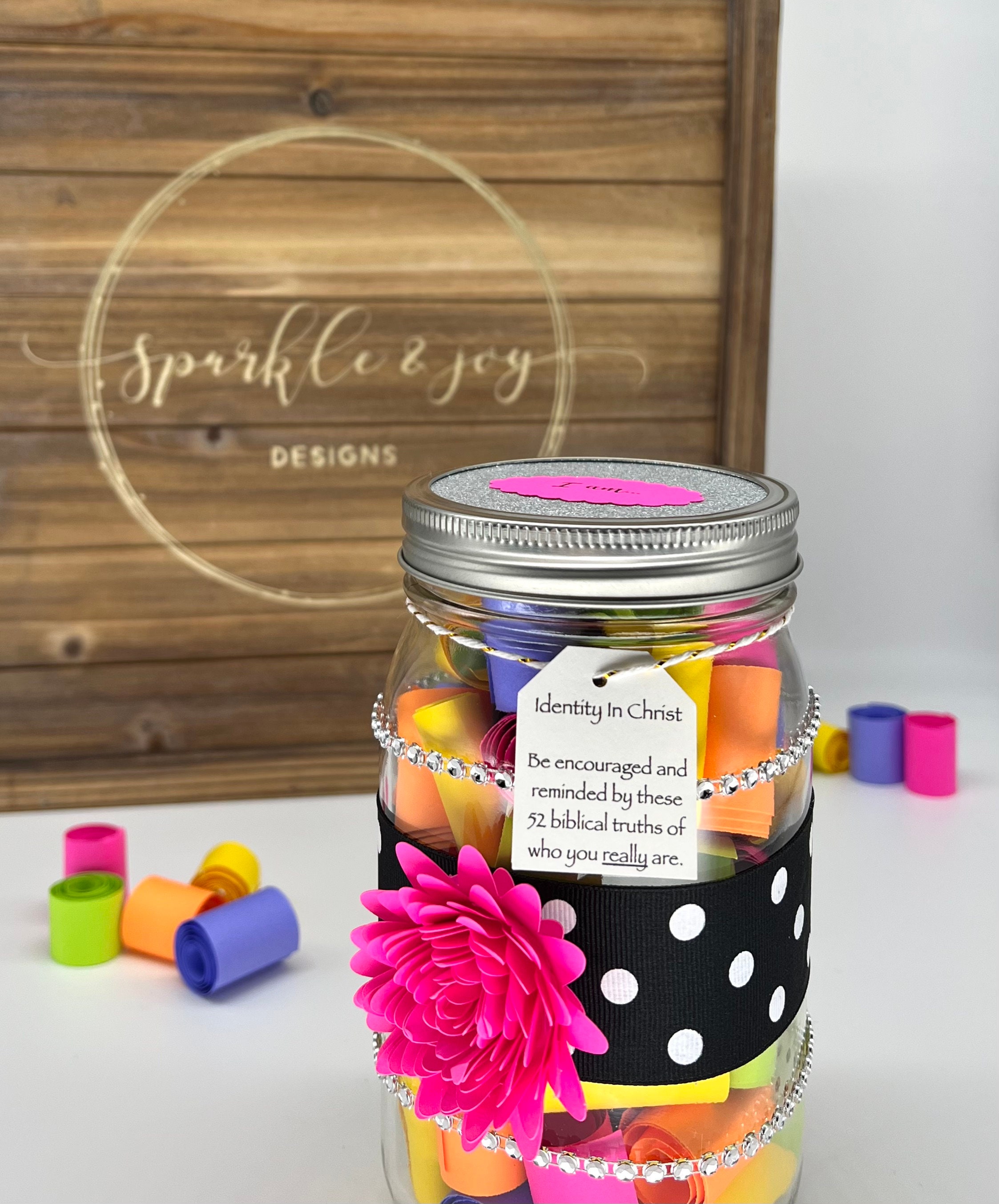 Identity in Christ Jar: 52 NIV Bible Passages, Devotional Gift - Etsy