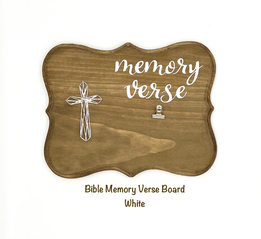 Bible Memory Verse Boards/scripture Memory Verse Board/awana/bsf ...