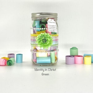 Identity in Christ Jar/52 Bible Verses/devotional/scripture/prayer ...