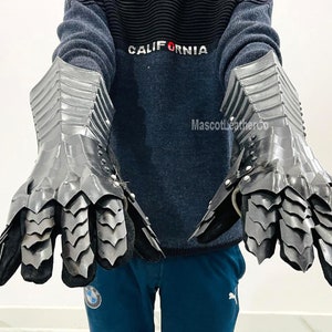 Medieval Nazgul Gloves Set | Black Nazgul Gauntlets Steel | Costume ...