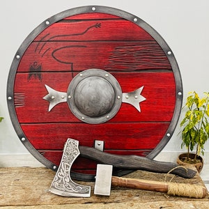 Viking Ragnar Lothbrok Authentic Battleworn Handmade Viking Shield. - Etsy