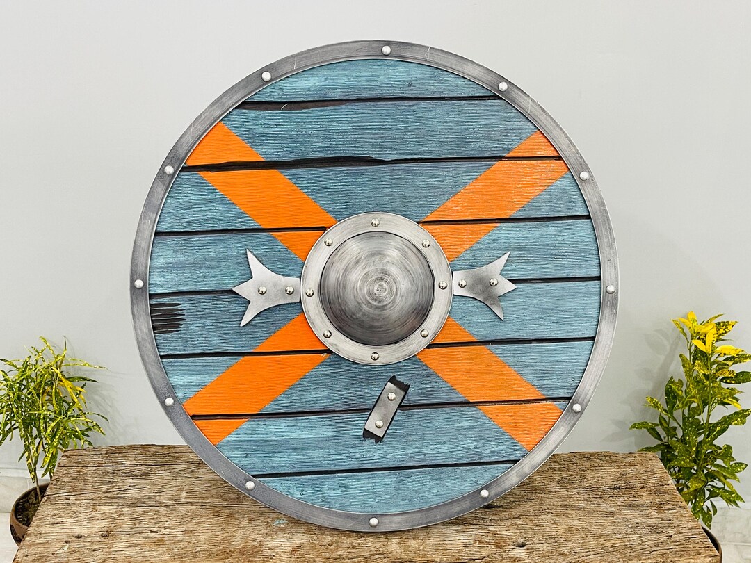 Authentic Rollo Battleworn Viking Shield - Medieval Viking Warrior ...